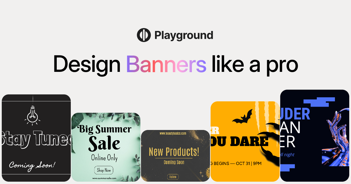 Business Clean Banners Templates - Playground