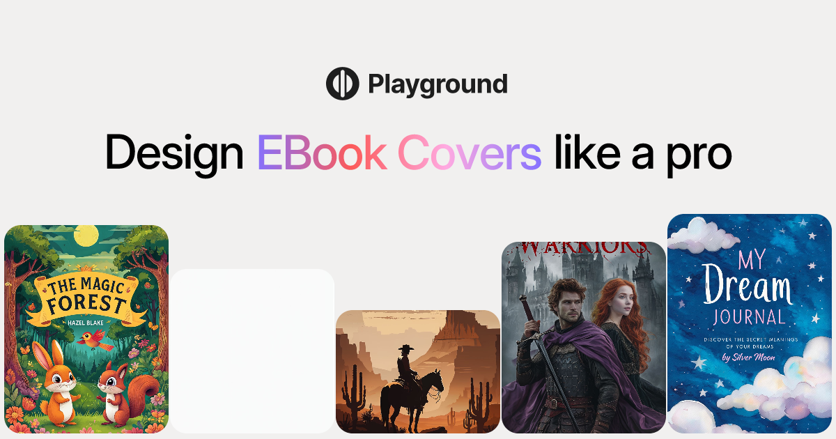 Children's Books EBook Cover Templates - Playground